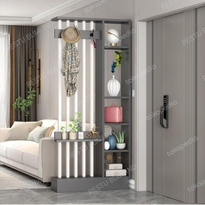Jual Rak Partisi Penyekat Ruangan Rumah Tamu Penyekat Kantor 180x20x200 ...