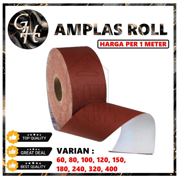 Promo Amplas Besi 1 Meter Amplas Roll Meteran Grit 60 80 100 150 180 ...