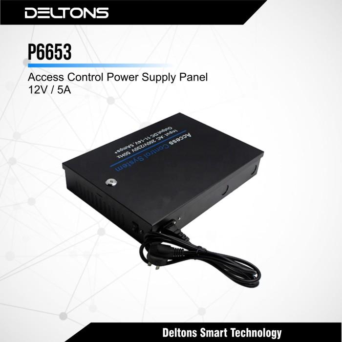 Jual READY... Panel Box Access Control Power Supply 12V 5A with Battery ...