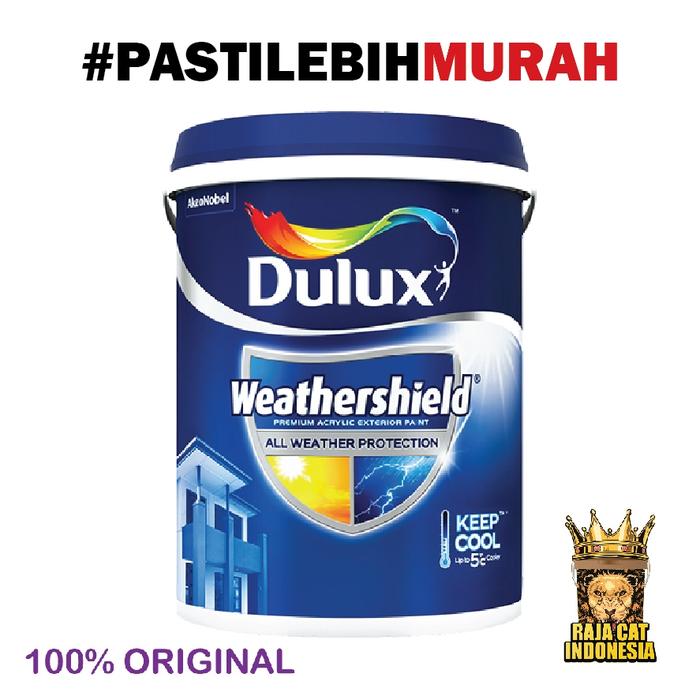 Jual Cat Tembok Eksterior Dulux Weathershield Brilliant White 2290 20 ...