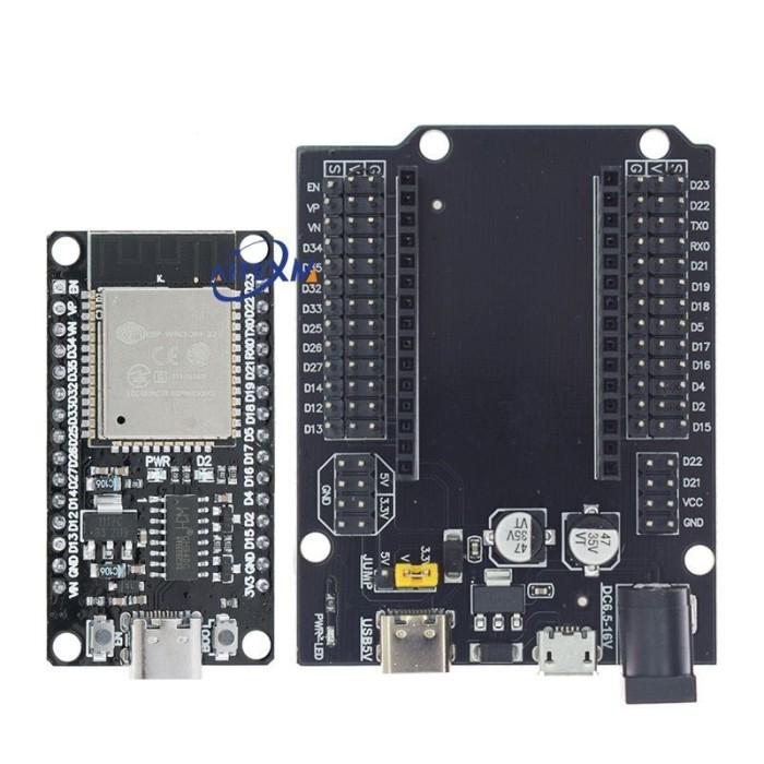 Jual Modul Expansion Shield Prototype Board ESP32 Base Plate Extension DOIT - BOARD+ESP32TYPC ...
