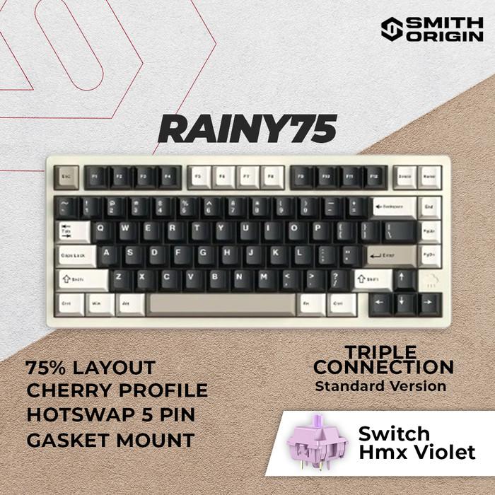 Jual PTR WOBKEY Rainy75 Aluminium Wireless 75% Layout Mechanical ...