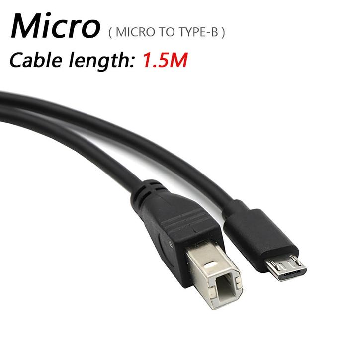Jual Kabel USB Printer Kabel Type C Male To Printer Usb B 2.0 / Micro ...