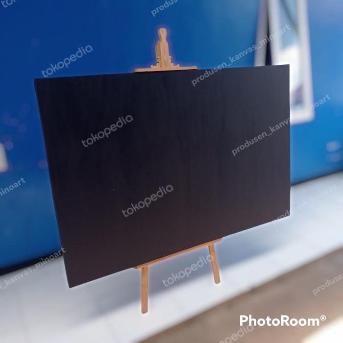 Jual READY KANVAS LUKIS HITAM BESAR UKURAN 100X100CM CANVAS BLACK JUMBO ...