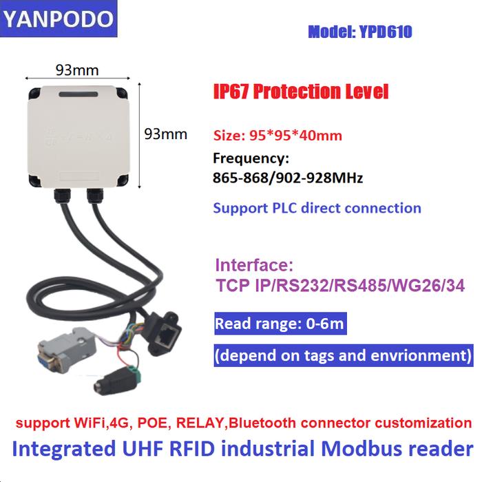 Jual DKSHOP Grosir Yanpodo UHF Modbus RFID Integrated Reader 6m - Kab ...