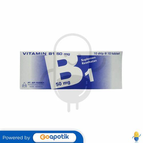 Jual VITAMIN B1 AFI FARMA 50 MG BOX 100 TABLET - Kota Bekasi - Apotek ...