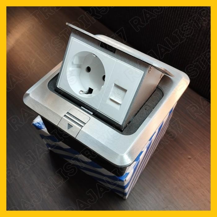 Jual STOP KONTAK LANTAI TANAM FLOOR POWER SOCKET OUTLET ARDE DAN DATA ...
