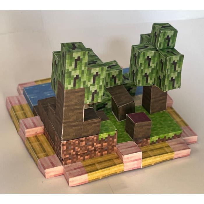 Jual Kertas Lembaran pola papercraft cutting wood minecraft (PP-A9 ...