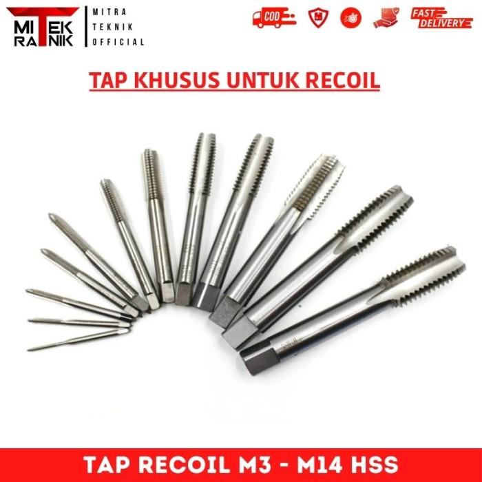 Jual Hand Tap Khusus Untuk Recoil M3 M4 M5 M6 M7 M8 M10 M12 M14 Tap HSS ...