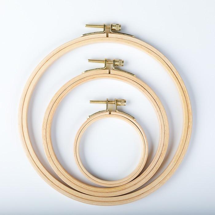 Jual Pemidangan kayu ring sulam hoop kayu bambu embroidery hoop ...