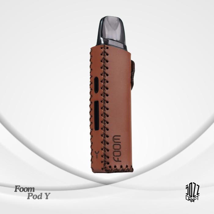 Jual Foom Pod Y Premium Sleeve Case Free Lanyard - Hitam - Coklat tua ...