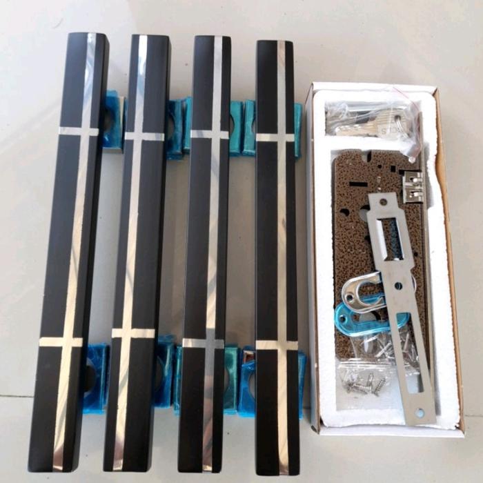 Jual 1 set handle pintu rumah 45cm gagang tarikan pintu stainles ...