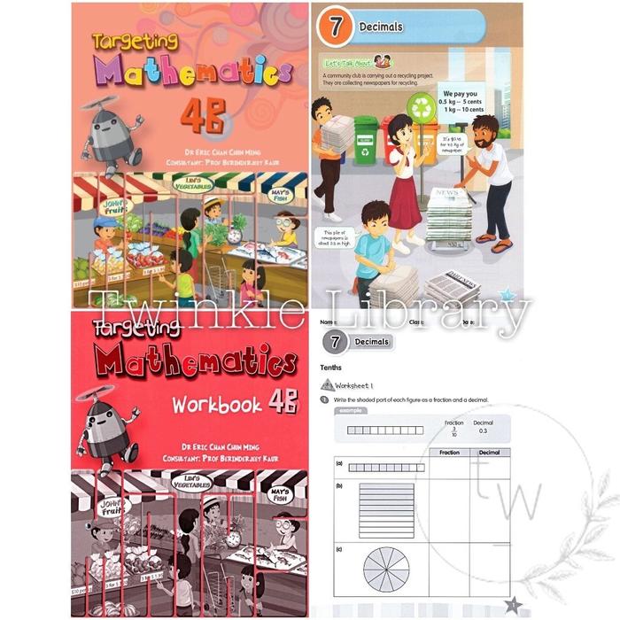 Jual Buku fisik Targeting Mathematics 1A 1B 2A 2B 3A 3B 4A 4B 5A 5B 6A ...