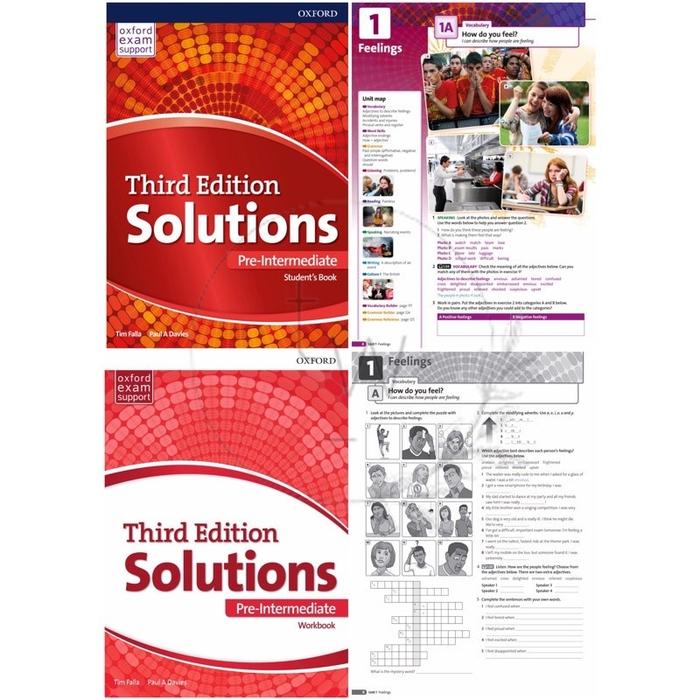 Jual Oxford Solutions (third edition) Elementary / Pre-Intermediate ...
