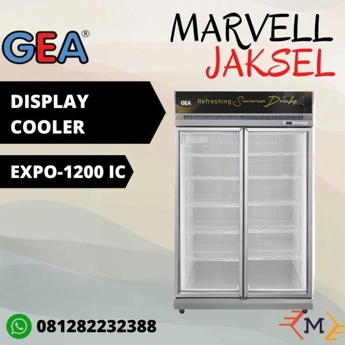 Jual Showcase Chiller GEA EXPO-1200 IC Kulkas Minuman Kaca Low E Glass ...