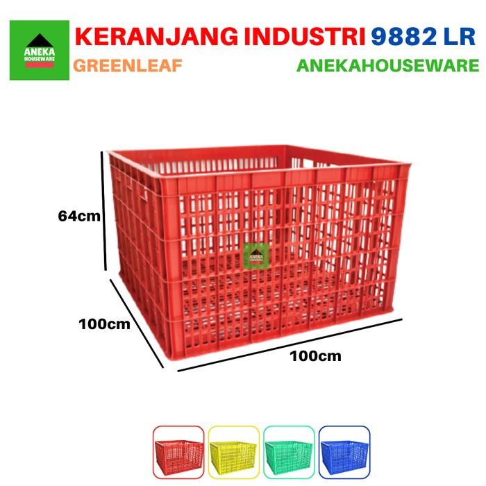 Jual Keranjang Industri Box Container Keranjang Serbaguna 9882LR Green ...