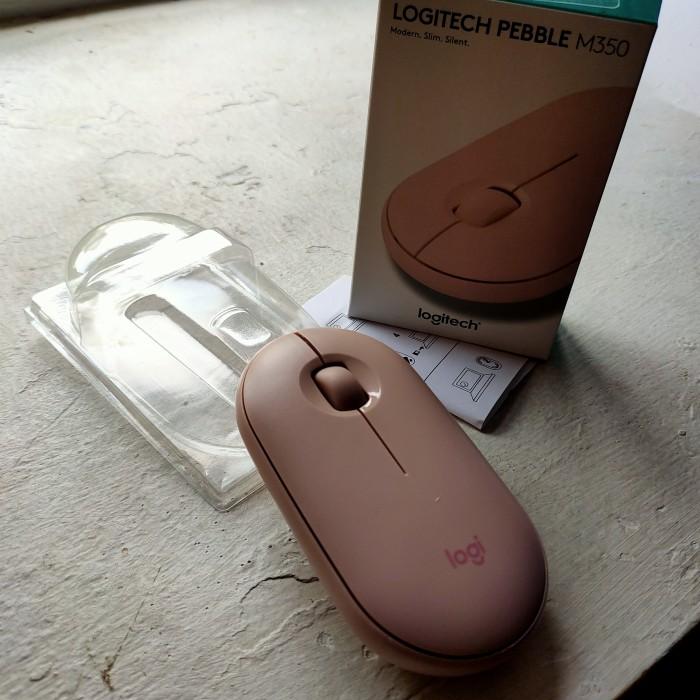 Promo Logitech Pebble M350 Mouse Wireless Bluetooth Slim Silent ...