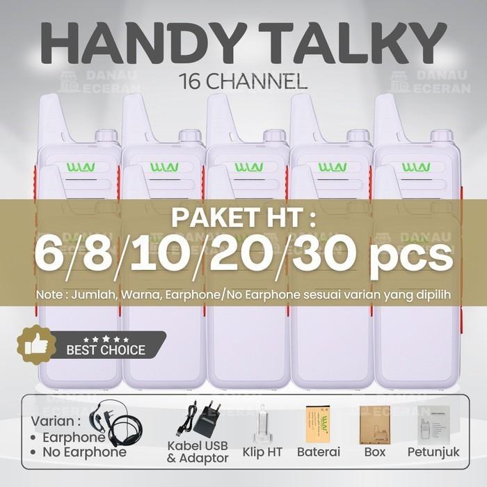 Jual Paket WLN HT KDC1 Handy Walkie Talkie Two Way Radio WLAN KD C1 UHF ...