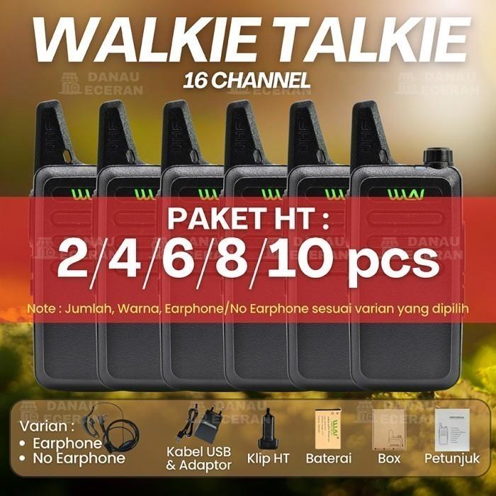 Jual Paket WLAN HT KD C1 Walkie Talkie Two Way Radio Full Set UHF ...