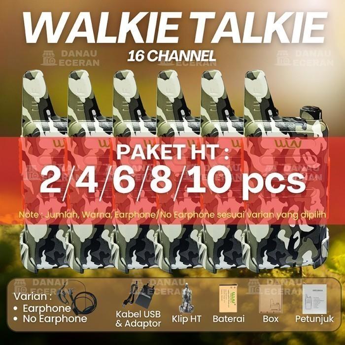 Jual Paket WLAN HT KD C1 Walkie Talkie Two Way Radio Full Set UHF ...