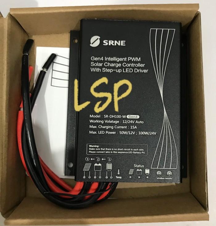 Jual SRNE Solar Charge Controller All In One 15A SR-DH100 Auto 12V/24V ...