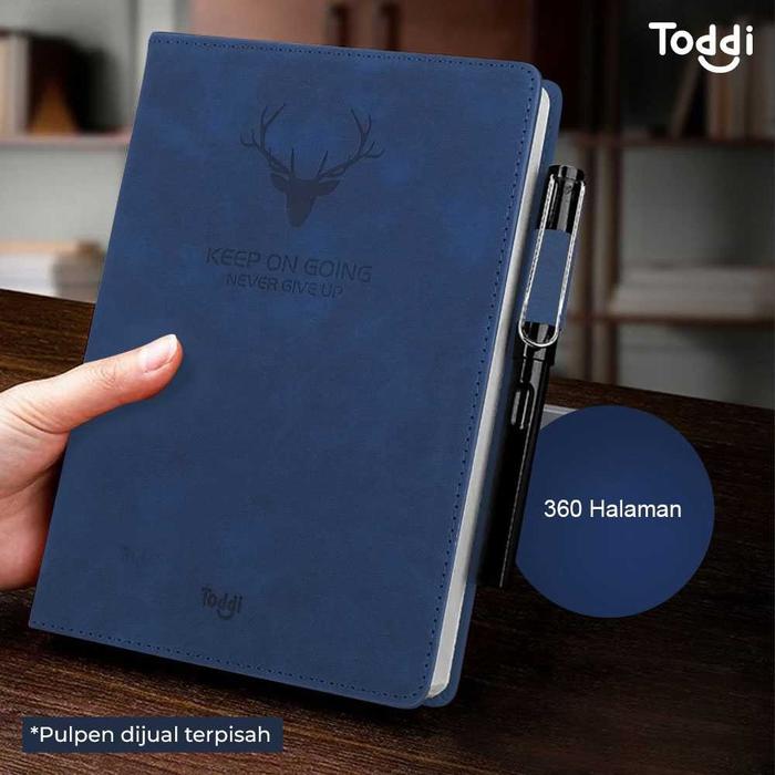 Jual Toddi Buku Jurnal Hardcover Notebook Diary 80 GSM 360 Halaman Grid ...