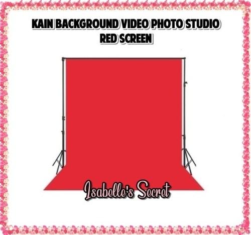 Jual NEW Kain Background Merah Pas Foto Tebal Backdrop Red Screen ...