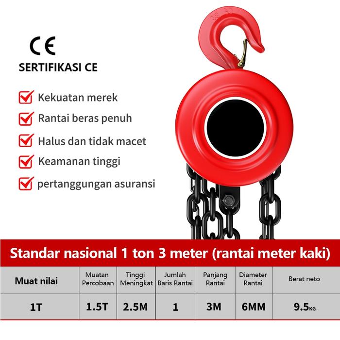 Jual 1 T-3t Kran Angkat Rumah Tangga, 1 ton x 3 meter/1 ton x 6 meter/2 ...