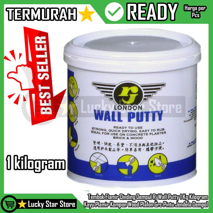 Jual Rj London Tembok Flamir Dinding Dempul Wall Putty 1 Kg Kilogram ...