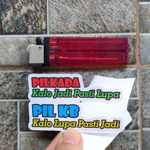 Jual Stiker Kata Pilkada Pil KB Jadi Lupa Humor Lucu Viral Plesetan ...