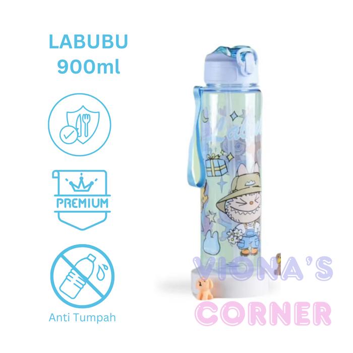 Jual Botol Minum Labubu Viral Lucu Aesthetic Tumbler Anak Sekolah TK SD ...