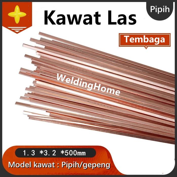 Jual Kawat Las Tembaga Persegi 50cm Pipih Kawat Las Welding Rod Fosfor ...