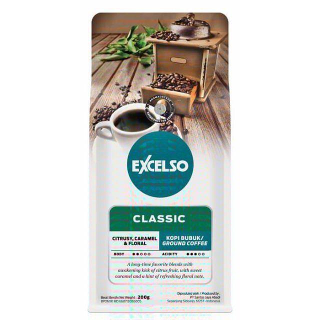 Jual EXCELSO Kopi Bubuk All Varian 200gr Robusta Arabica Classic Toraja ...