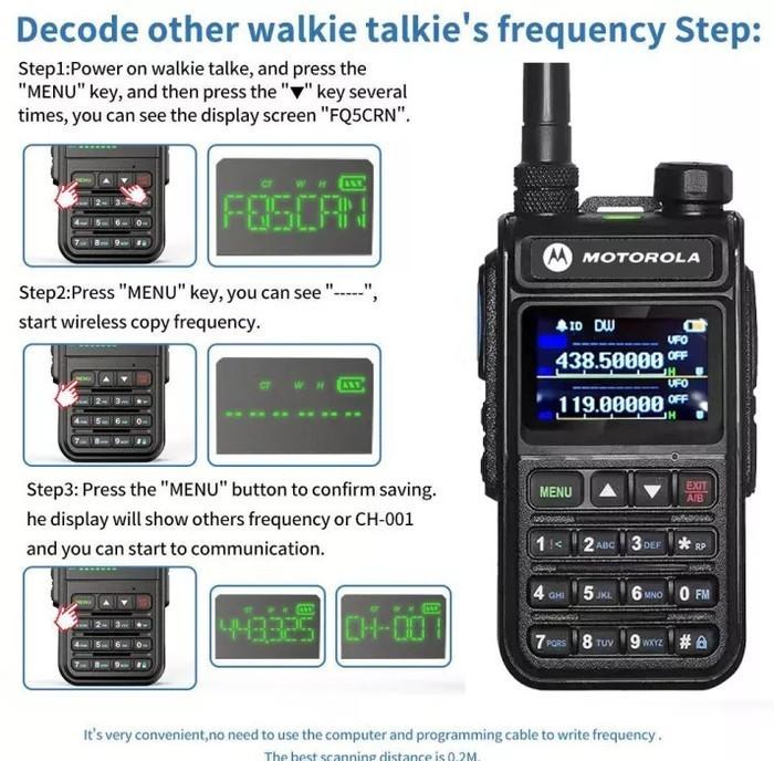 Jual HT Motorola Radio Komunikasi Walkie Talkie V86T Terbaru Frekuensi ...