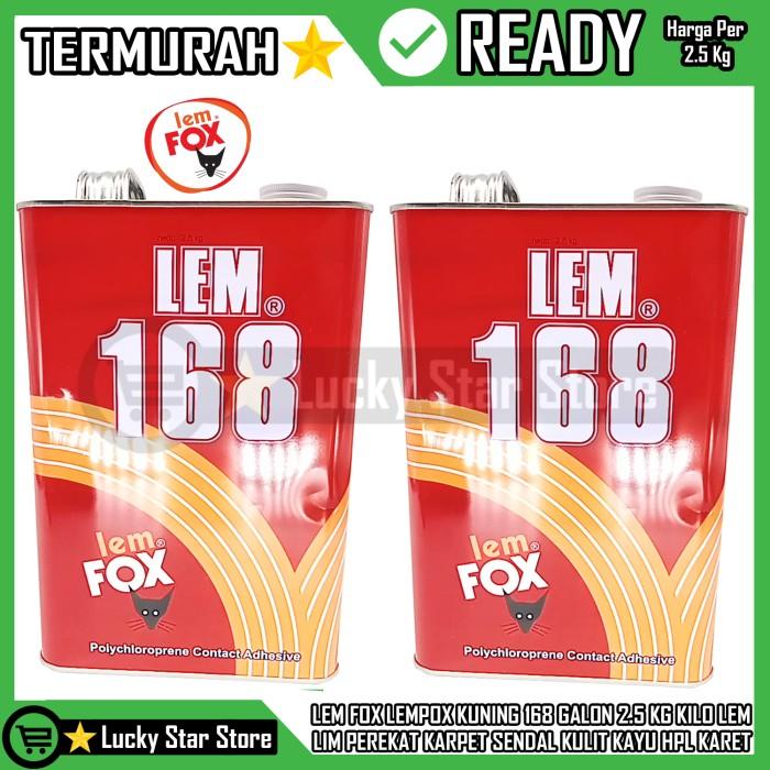 Jual Lem Fox Kuning 168 2500 Gram Lempox Lemfox Lim Elim Tape Tap Elem ...