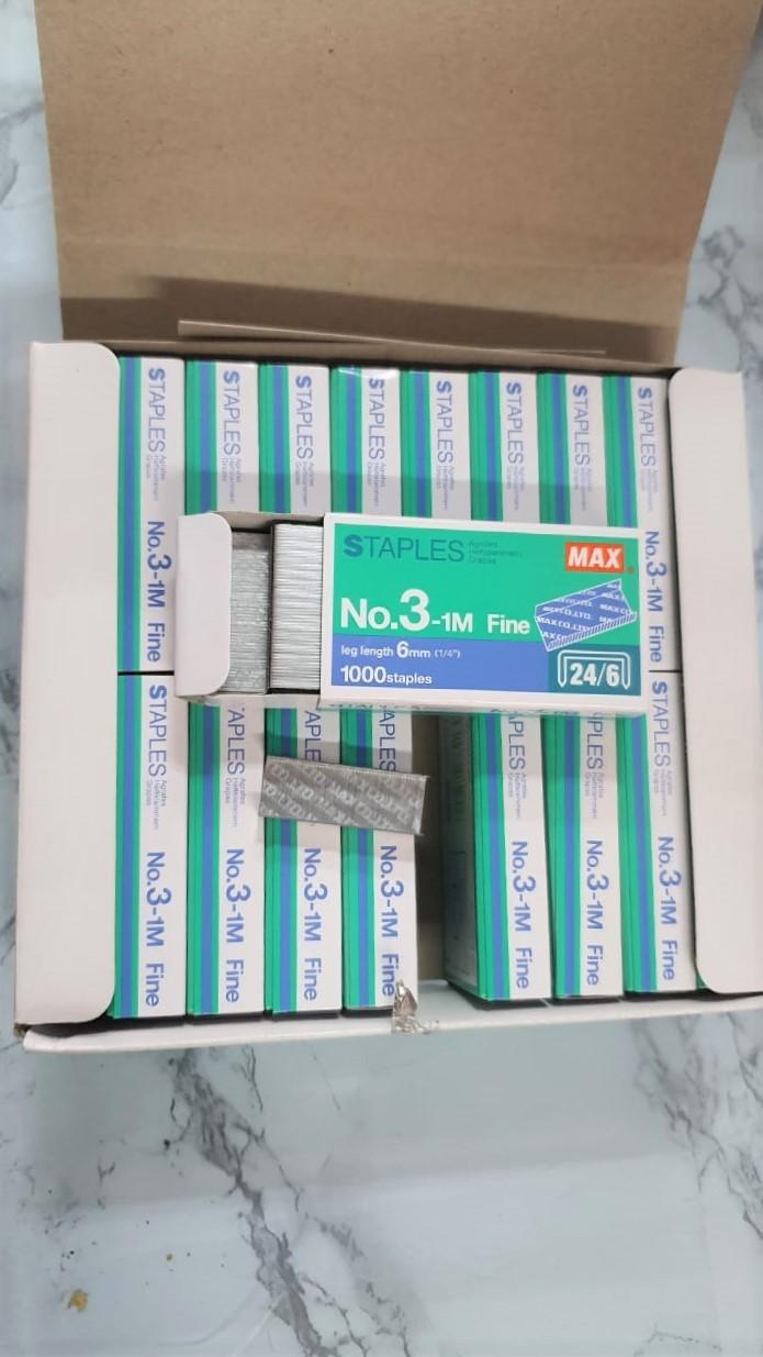 Jual MAX Isi Staples Max Besar No. 3-1M / Refill Stapler No.3 1M ...