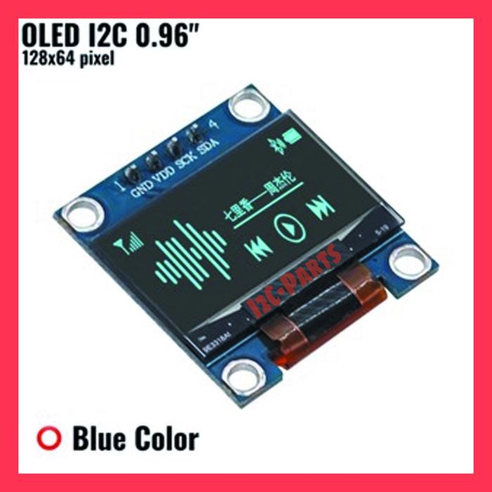 Jual OLED 0.96 INCH LCD I2C IIC 128X64 4 Pin 12864 DISPLAY MODULE Interface - Biru - Jakarta ...