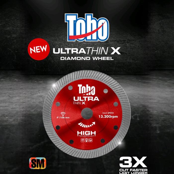 Jual TOHO MATA POTONG GRANIT DIAMOND WHEEL TURBO ULTRATHIN X 4 ...