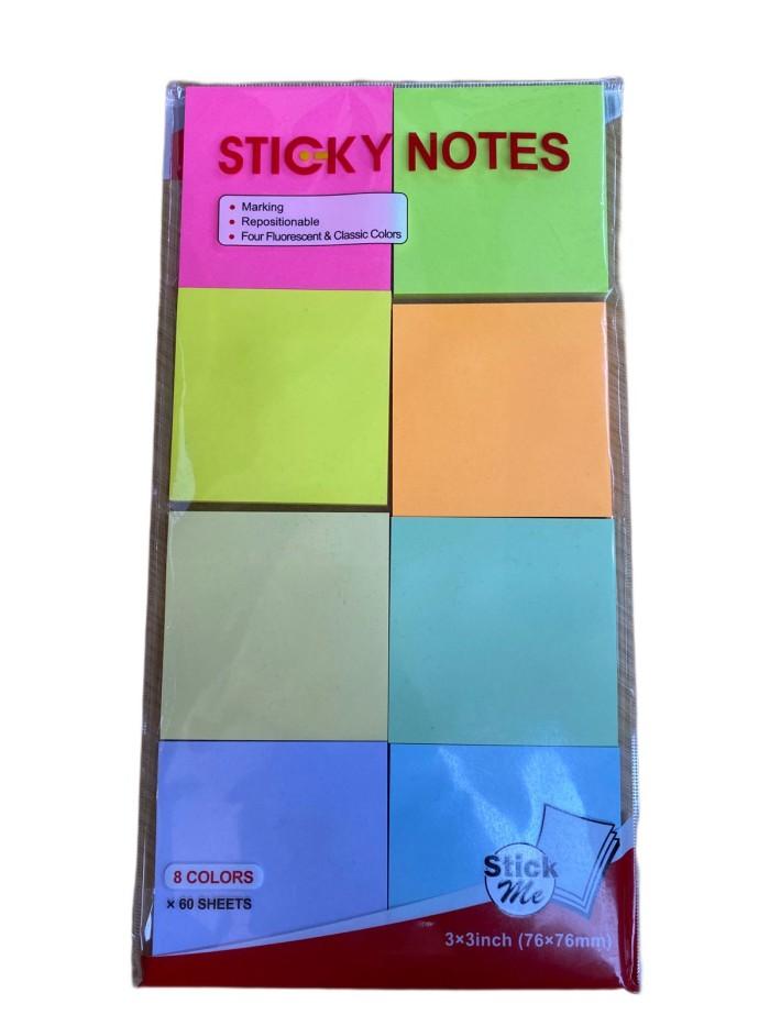 Jual M&G Sticky Notes / Catatan Tempel 8 Warna 3x3 Inch 480 Lbr YS-448 ...