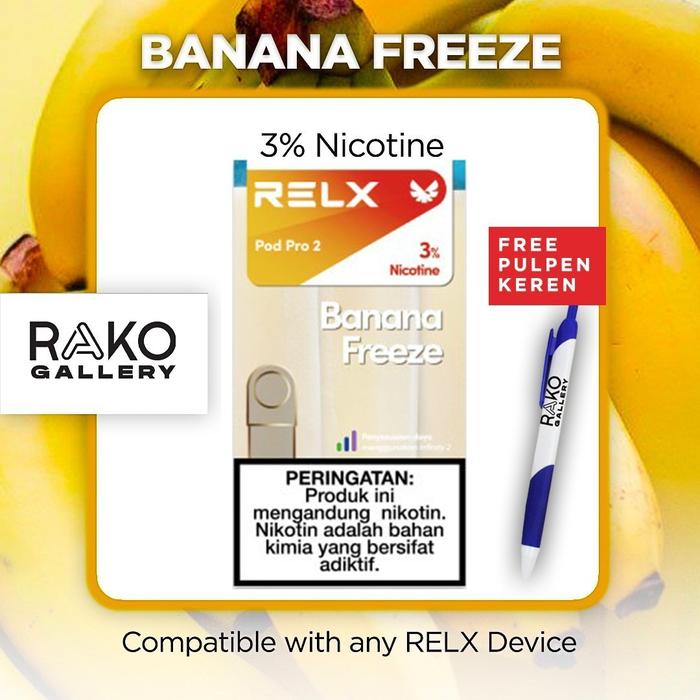 Jual RELX Pod Banana Freeze (Isi 1) - Kota Bandung - RELX Braga | Tokopedia