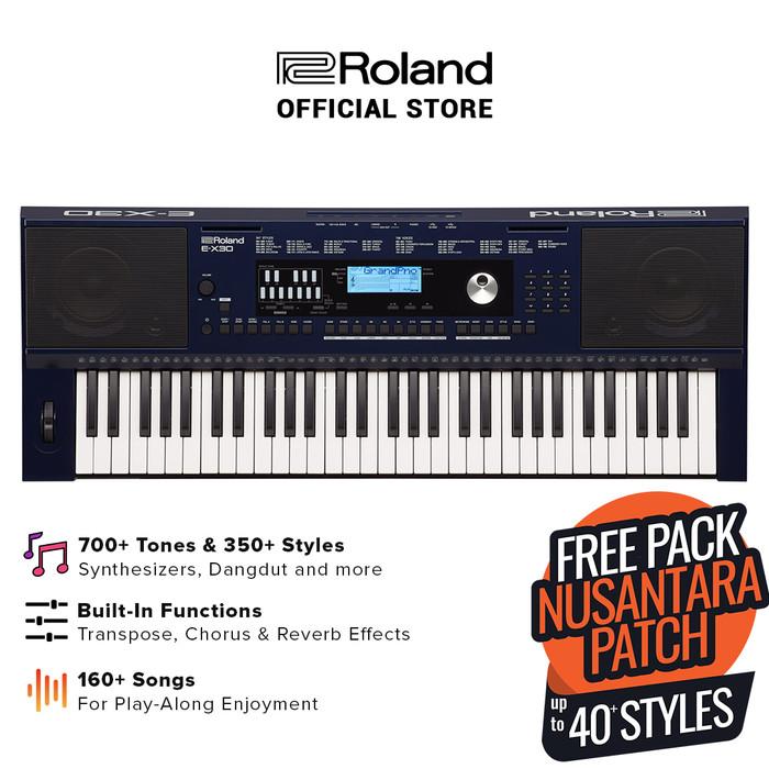Jual Roland E-X30 Keyboard Elektrik Digital Piano 61 Keys - Mic. Input ...