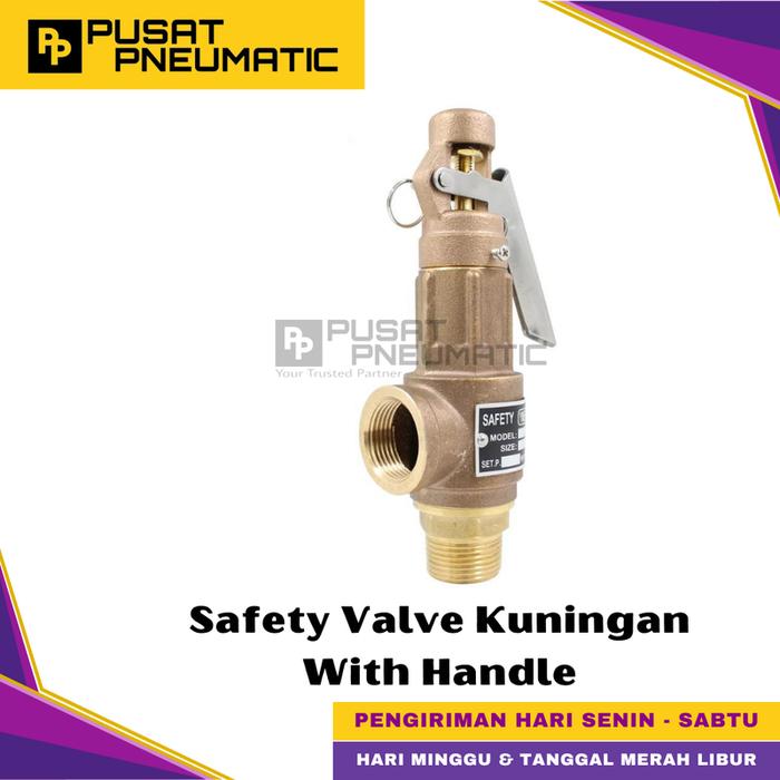 Jual 1" Safety Valve Kuningan With Handle 10 Bar Size 1 Inch - Jakarta ...