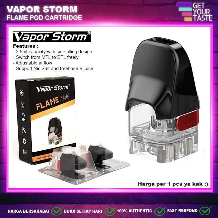 Jual Cartridge Vapor Storm Flame Pod Replacement - Empty Catridge Flame ...