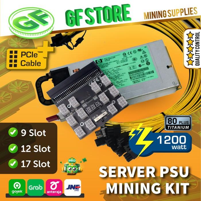 Jual Server PSU Mining Kit 1200 Watt ⚡Titanium - Power Supply Mining ...