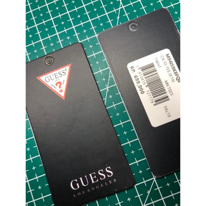 Jual Guess Label Tag Hangtag Price Barcode Super Premium Co 1x Di Kirim ...
