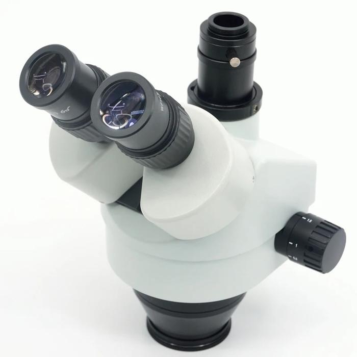 Jual FYSCOPE 7X-45X Simul Focal Trinocular Zoom Stereo Microscope Head ...