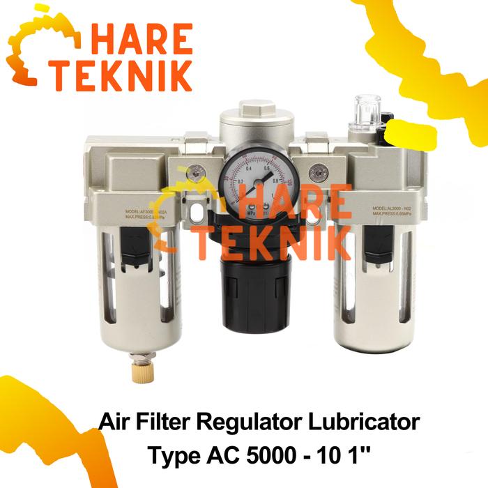 Jual AC 5000-10 FILTER REGULATOR LUBRICATOR PNEUMATIC 3 BARIS 1" AC5000 ...