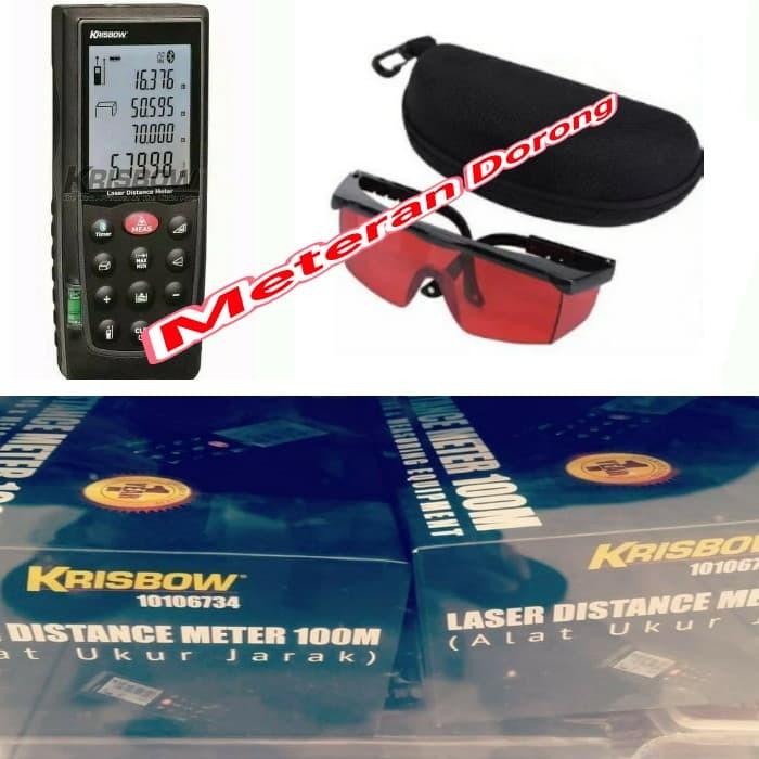 Jual Meteran Laser Distance Meter Krisbow 100m Bluetooth Best - Kota ...