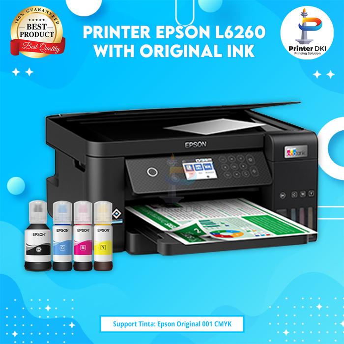 Jual Printer Epson EcoTank L6260 A4 WiFi Duplex All In One Print Scan ...