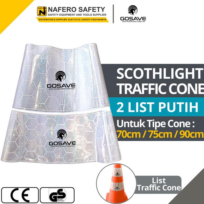 Jual Scotlight GOSAVE Traffic Cone Reflector Kerucut Jalan 70 & 75 Cm ...